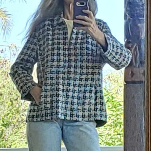 Sag Harbor | Jackets & Coats | Tweed Zip Jacket By Sag Harbor | Poshmark